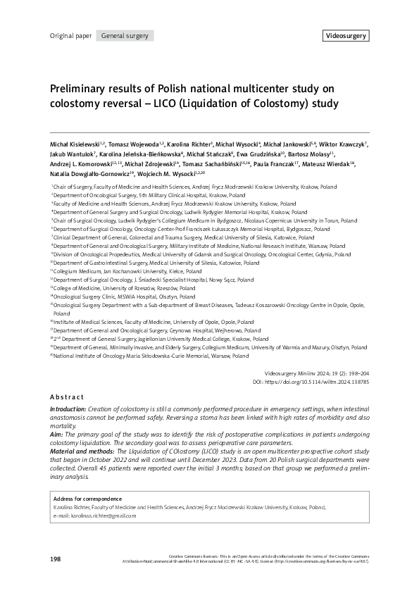 (PDF) Preliminary results of Polish national multicenter study on ...