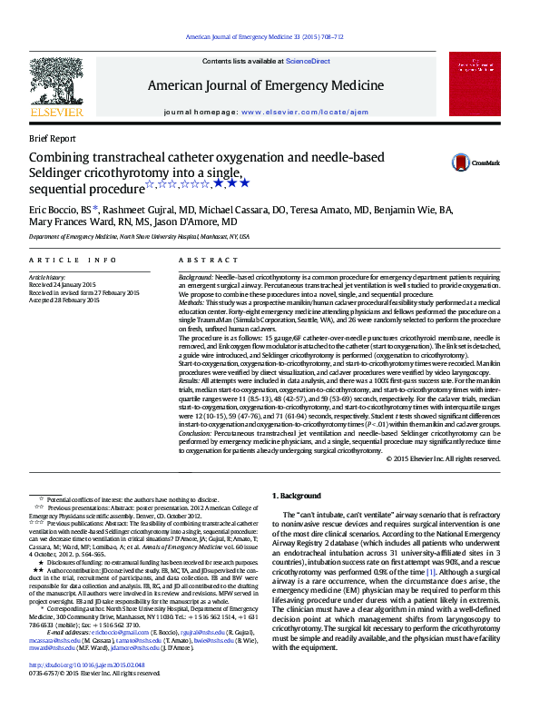 (PDF) Combining transtracheal catheter oxygenation and needle-based ...