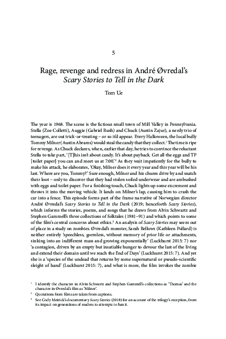 (PDF) Rage, Revenge, and Redress in André Øvredal’s Scary Stories to ...