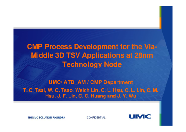 (PDF) CMP process development for the via-middle 3D TSV applications at ...