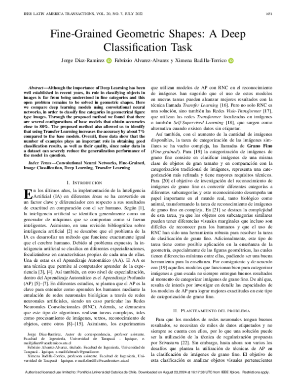 (PDF) Fine-grained geometric shapes: A deep classification task