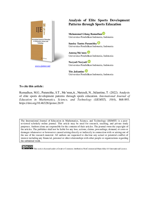 (PDF) Analysis of Elite Sports Development Patterns through Sports ...
