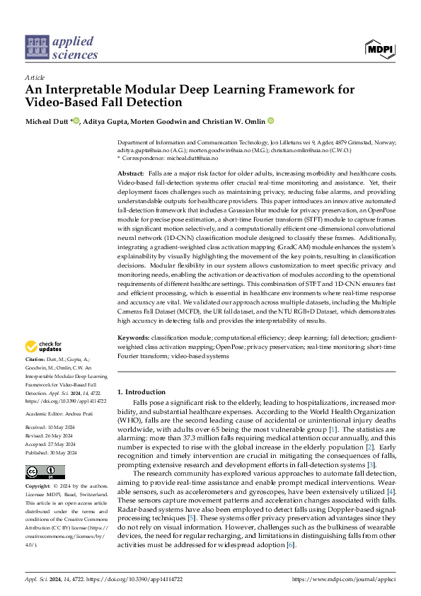 Pdf An Interpretable Modular Deep Learning Framework For Video Based