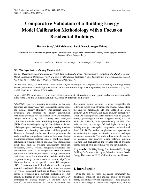 Pdf Comparative Validation Of A Building Energy Model Calibration Methodology With A Focus On