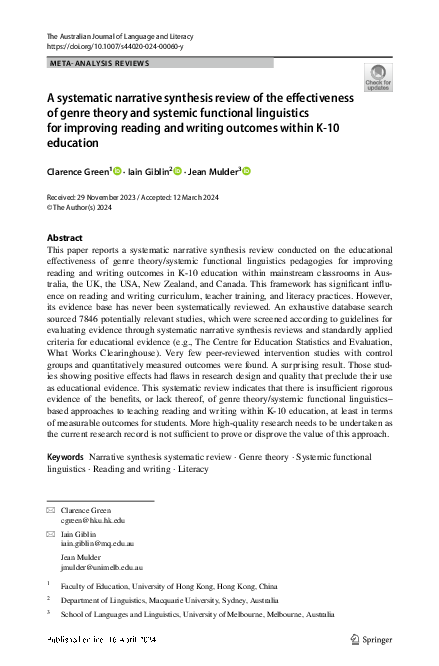 (PDF) A systematic narrative synthesis review of the effectiveness of ...