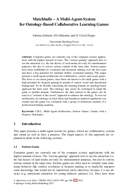 (PDF) Matchballs – A Multi-Agent-System for Ontology-Based ...
