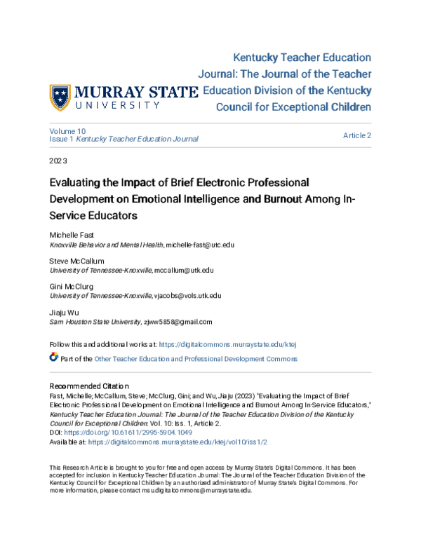(PDF) Evaluating the Impact of Brief Electronic Professional ...