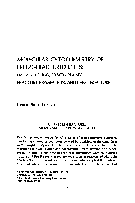 (PDF) Molecular Cytochemistry of Freeze-Fractured Cells: Freeze-Etching ...