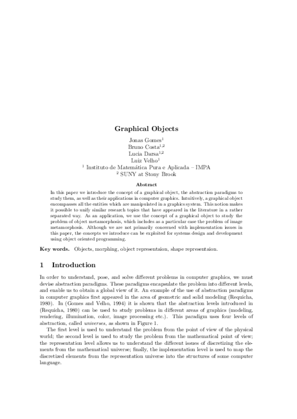 (PDF) Graphical objects