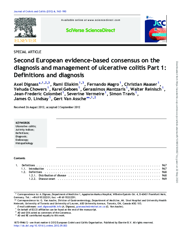 (PDF) Second European evidence-based consensus on the diagnosis and ...