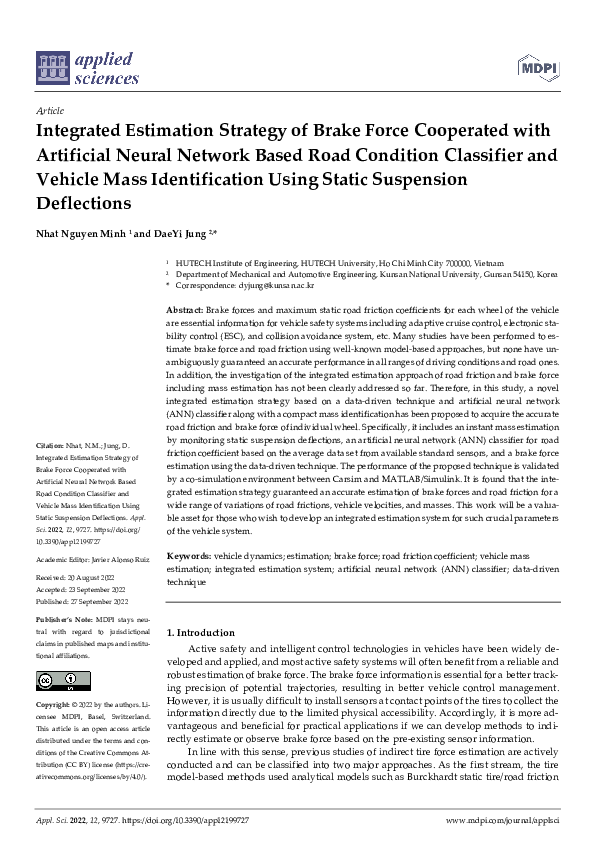 (PDF) Integrated Estimation Strategy of Brake Force Cooperated with Artificial Neural Network ...