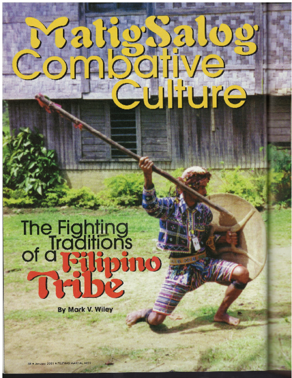 (PDF) MatigSalog Combative Culture: The Fighting Traditions of a ...