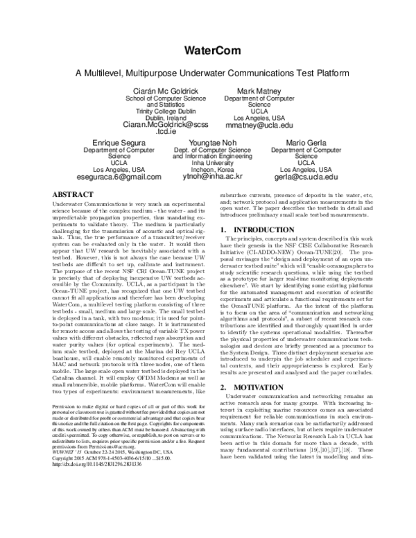 (PDF) WaterCom