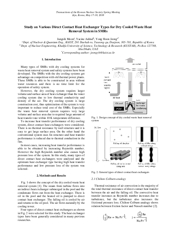 (PDF) Study on Various Direct Contact Heat Exchanger Types for Dry ...