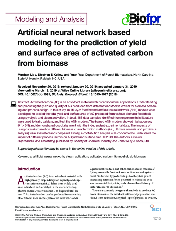 (PDF) Artificial neural network based modeling for the prediction of ...