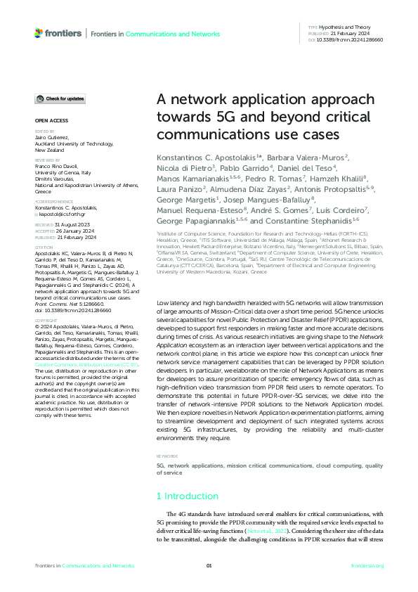 (PDF) A network application approach towards 5G and beyond critical ...