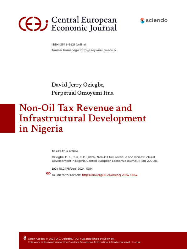 (PDF) Non-Oil Tax Revenue and Infrastructural Development in Nigeria