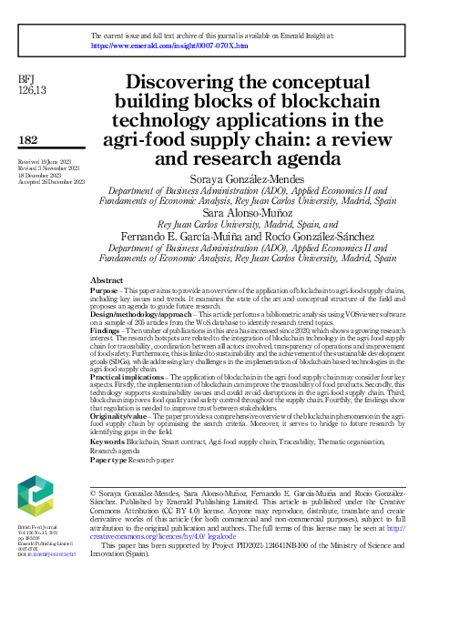 (PDF) Discovering the conceptual building blocks of blockchain technology applications in the ...