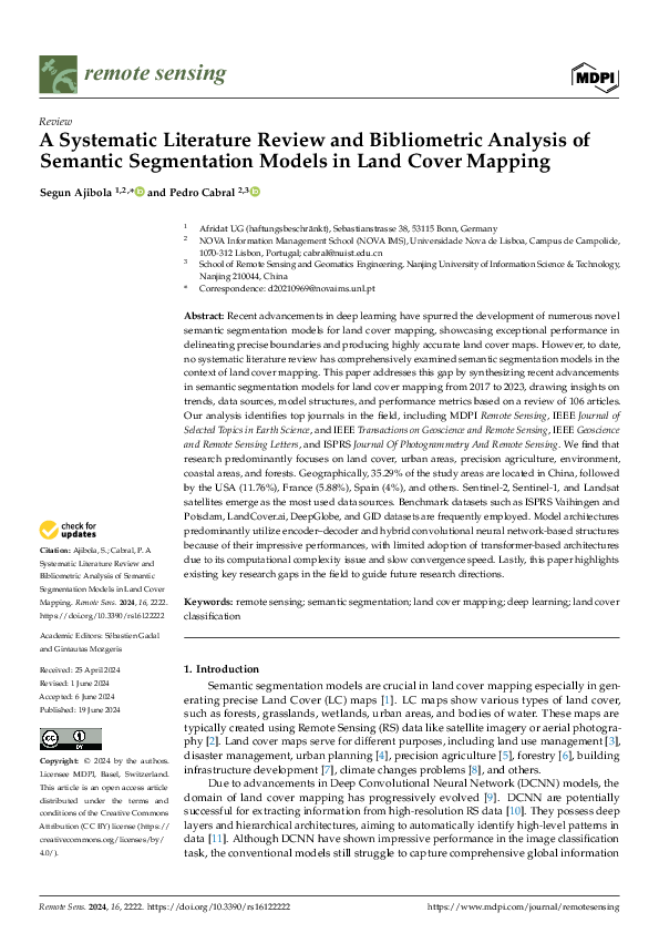 (PDF) A Systematic Literature Review and Bibliometric Analysis of Semantic Segmentation Models ...