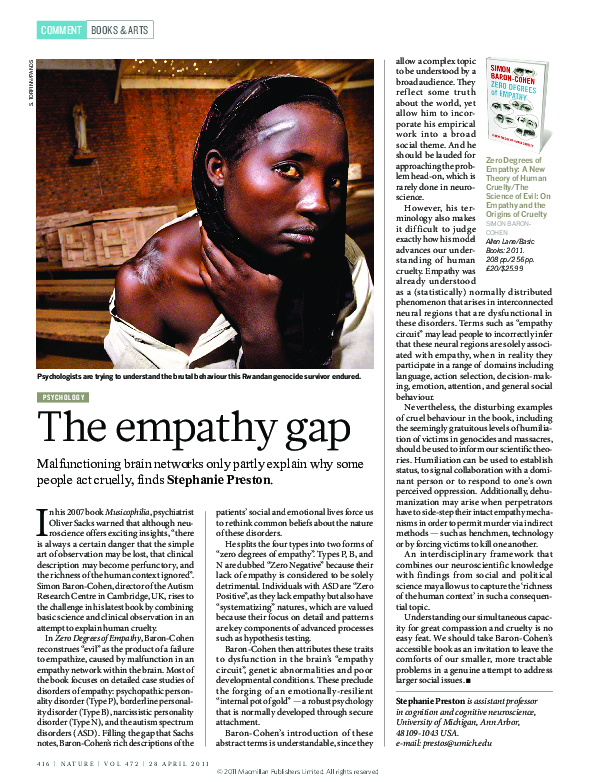(PDF) Psychology: The empathy gap