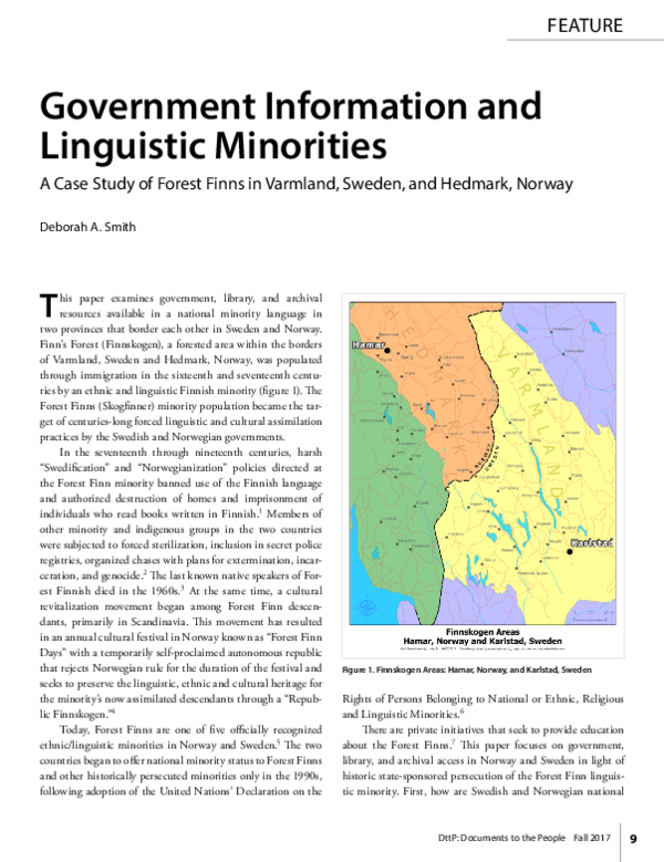(PDF) Government Information and Linguistic Minorities: A Case Study of ...