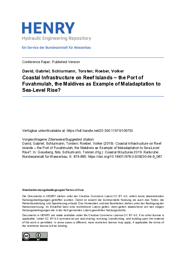 (PDF) Coastal Infrastructure on Reef Islands – the Port of Fuvahmulah ...