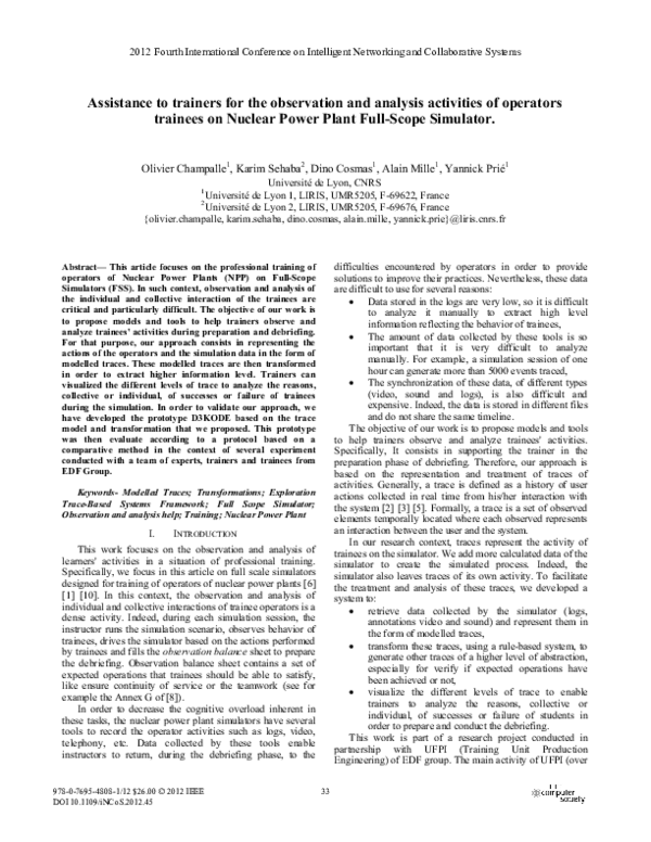 (PDF) Assistance to Trainers for the Observation and Analysis ...