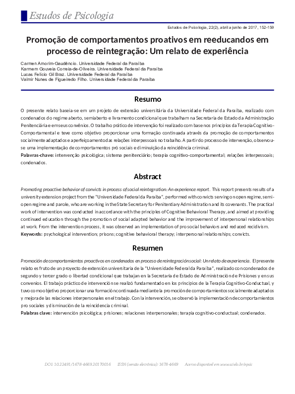 (PDF) Promoção de comportamentos proativos em reeducandos em processo ...