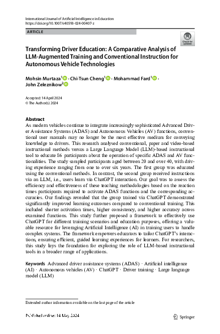 (PDF) Transforming Driver Education: A Comparative Analysis of LLM ...