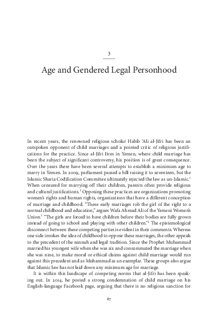 (PDF) Age and Gendered Legal Personhood