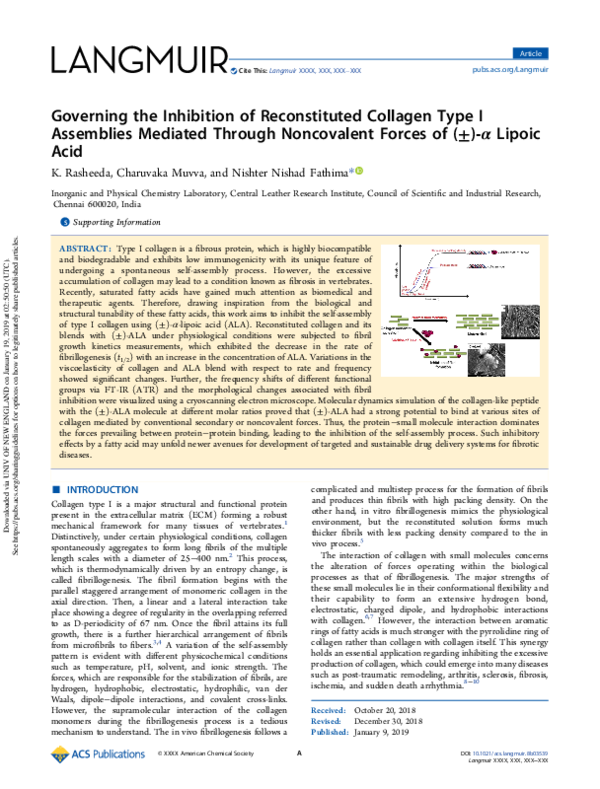 (PDF) Governing the Inhibition of Reconstituted Collagen Type I ...