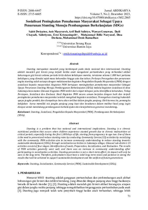 (PDF) Sosialisasi Peningkatan Pemahaman Masyarakat Sebagai Upaya ...