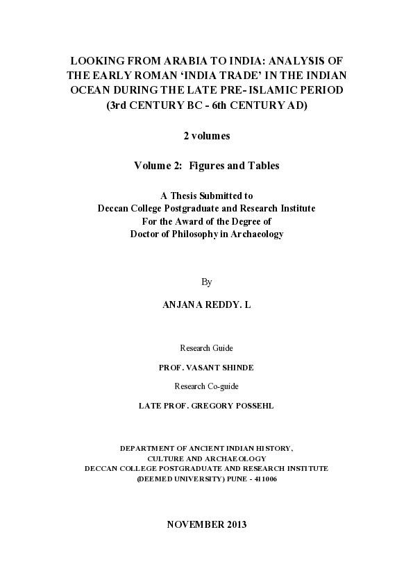 (PDF) Looking from Arabia to India: Analysis of the Early Roman 'India ...