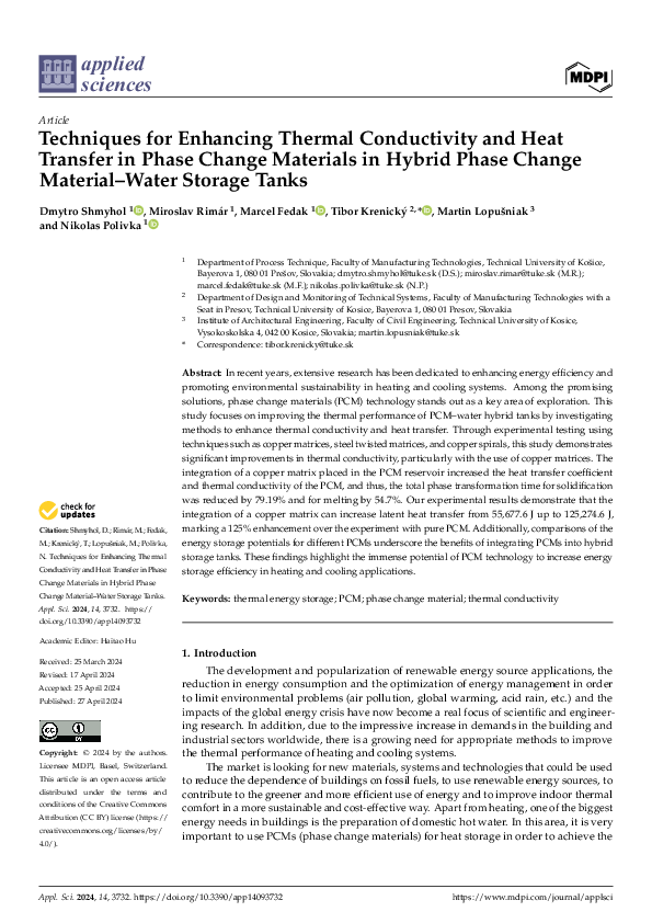 (PDF) Techniques for Enhancing Thermal Conductivity and Heat Transfer ...