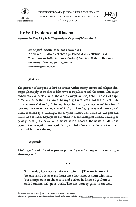 (PDF) The Self-Evidence of Illusion