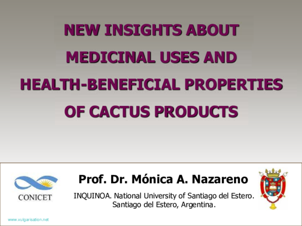 (PDF) New Insights About Medicinal Uses and Health-Beneficial ...