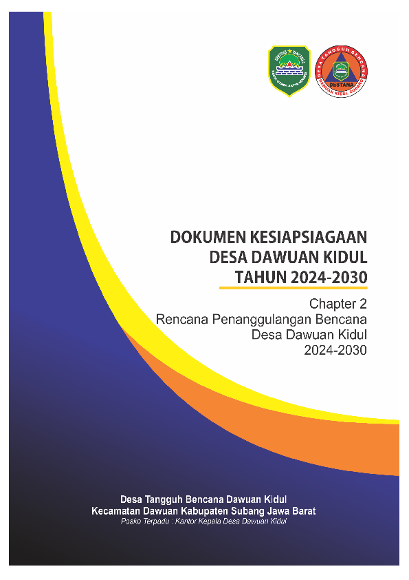 (PDF) RENCANA PENANGGULANGAN BENCANA DESA DAWUAN KIDUL 2024-2030