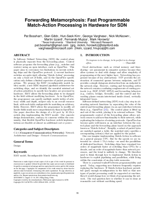 (PDF) Forwarding metamorphosis