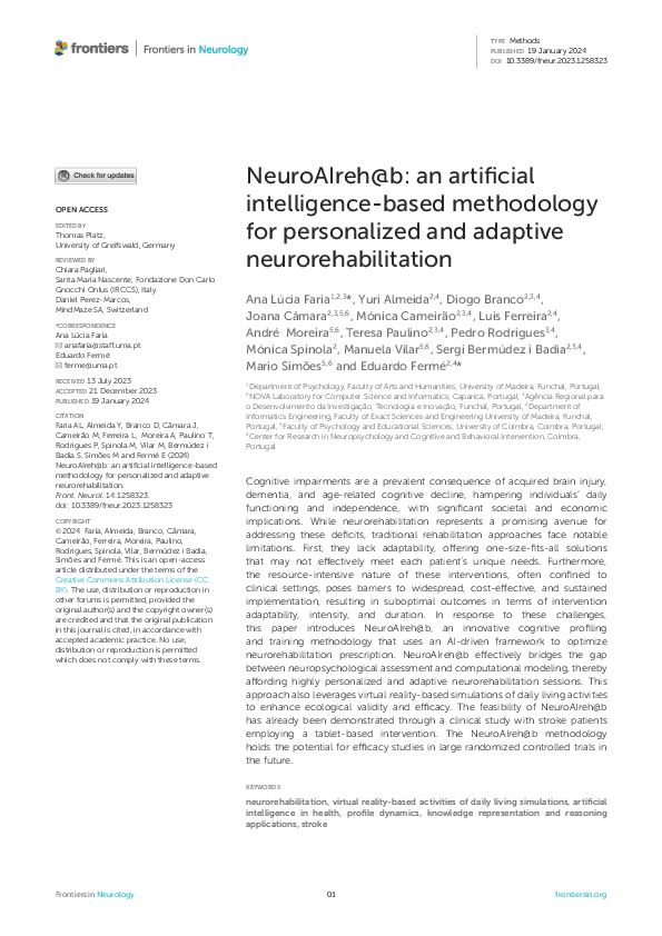 (PDF) NeuroAIreh@b: an artificial intelligence-based methodology for ...