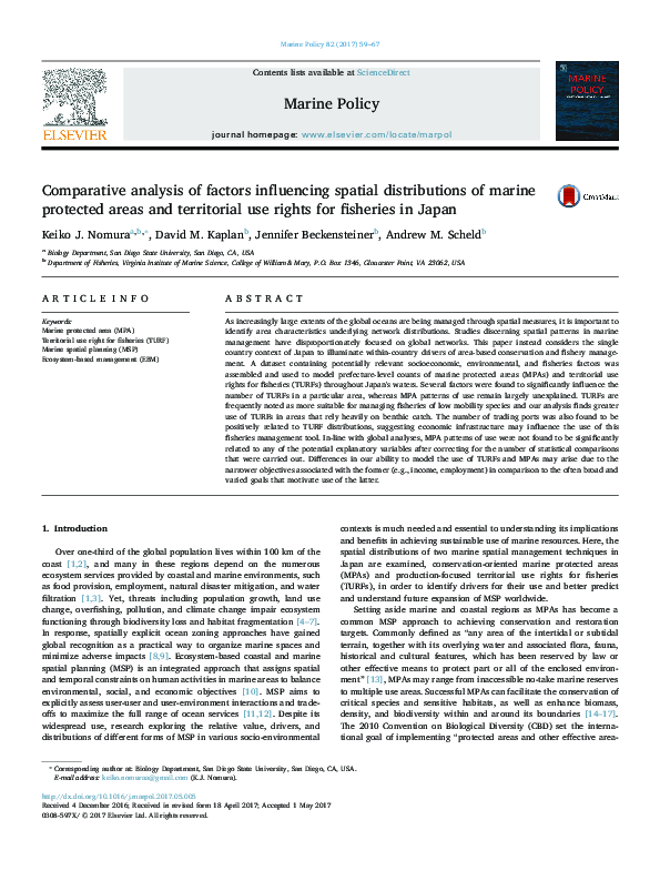 (PDF) Comparative analysis of factors influencing spatial distributions ...