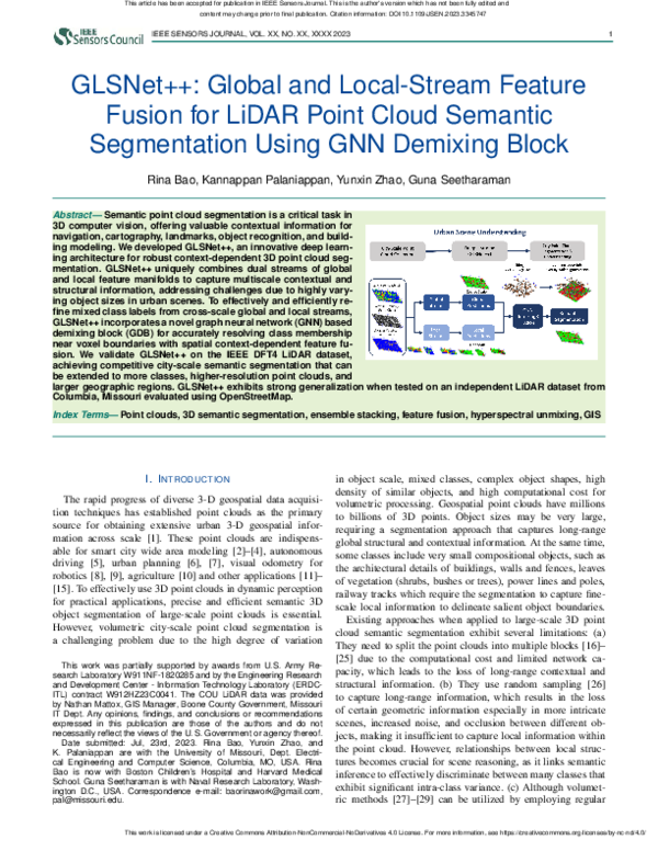 (PDF) GLSNet++: Global and Local-Stream Feature Fusion for LiDAR Point Cloud Semantic ...