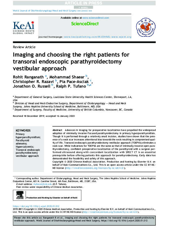 (PDF) Imaging and choosing the right patients for transoral endoscopic ...