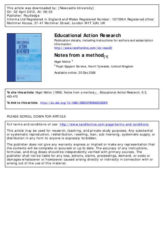 (PDF) MESSY METHOD: THE UNFOLDING STORY (this paper gives a close up ...