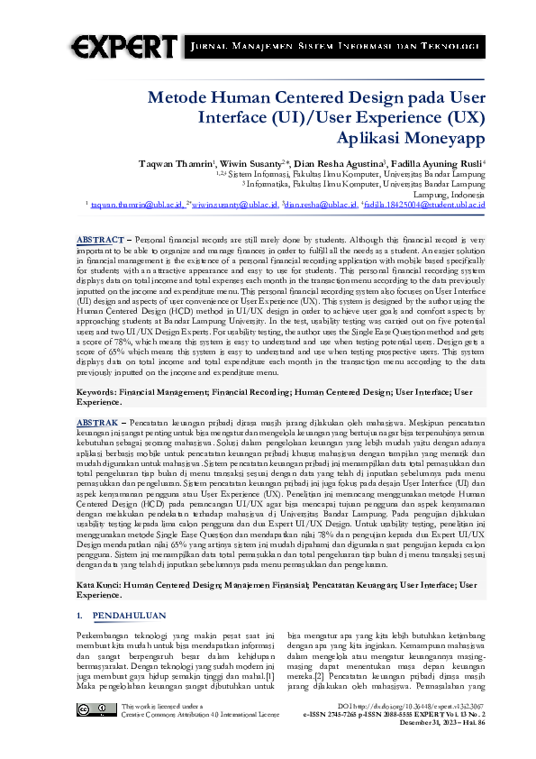 (PDF) Metode Human Centered Design pada User Interface (UI)/User ...