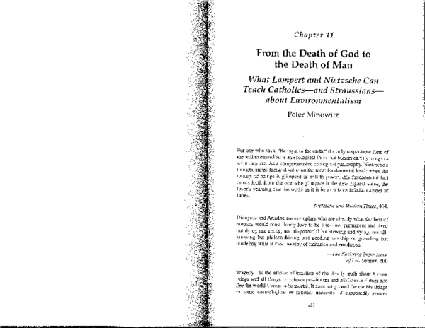 (PDF) From the Death of God to the Death of Man: What Nietzsche and ...