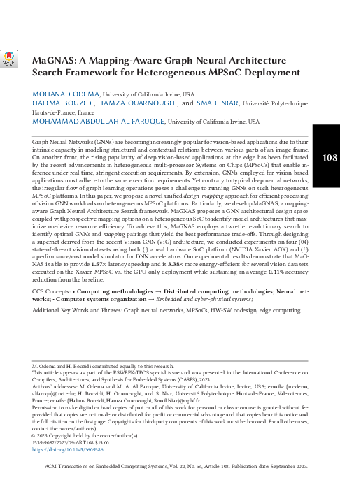 (PDF) MaGNAS: A Mapping-Aware Graph Neural Architecture Search Framework for Heterogeneous MPSoC ...