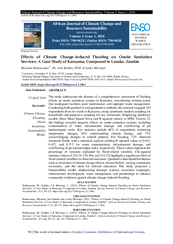 (PDF) Effects of Climate Change-Induced Flooding on Onsite Sanitation ...