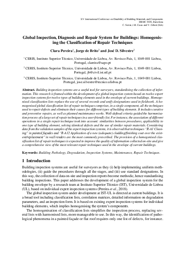 (PDF) Global Inspection, Diagnosis and Repair System for Buildings ...