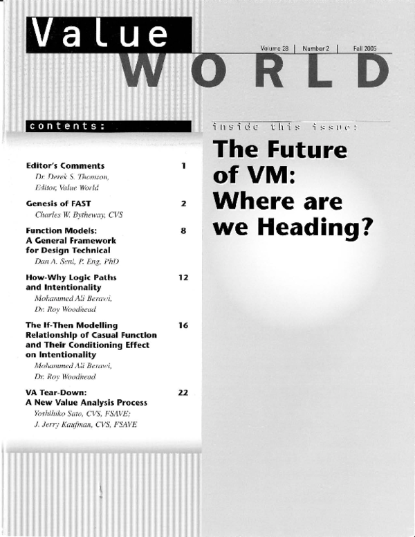 (PDF) Welcome to the Fall / Winter Value World | Roy Woodhead ...