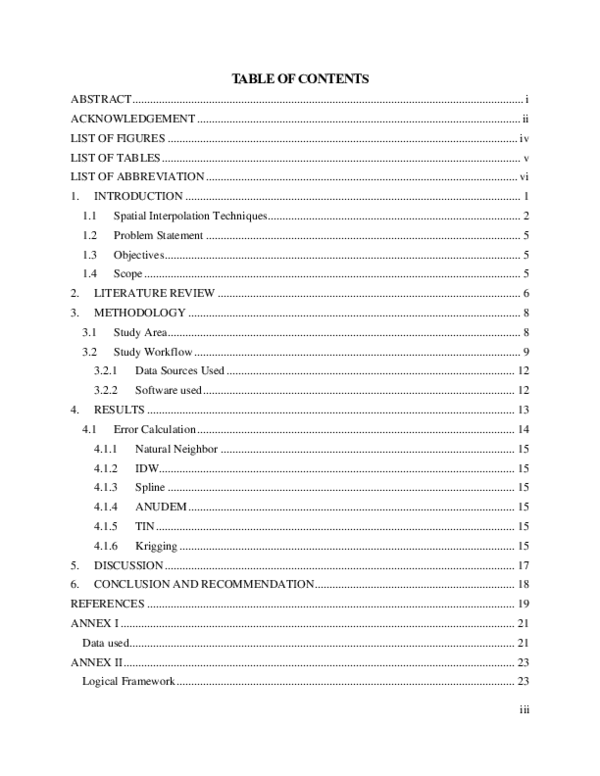 (PDF) ACCURACY ACCESSMENT & COMPARISON OF DEM INTERPOLATION TECHNIQUES IN GIS